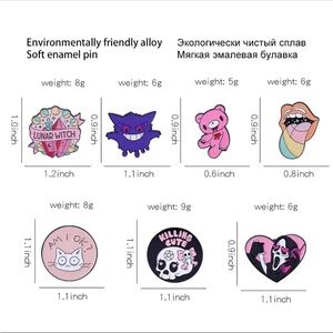 Jewelry | Kawaii Y2k Scream Ghostface Valentine Enamel Pin Pink Black ...